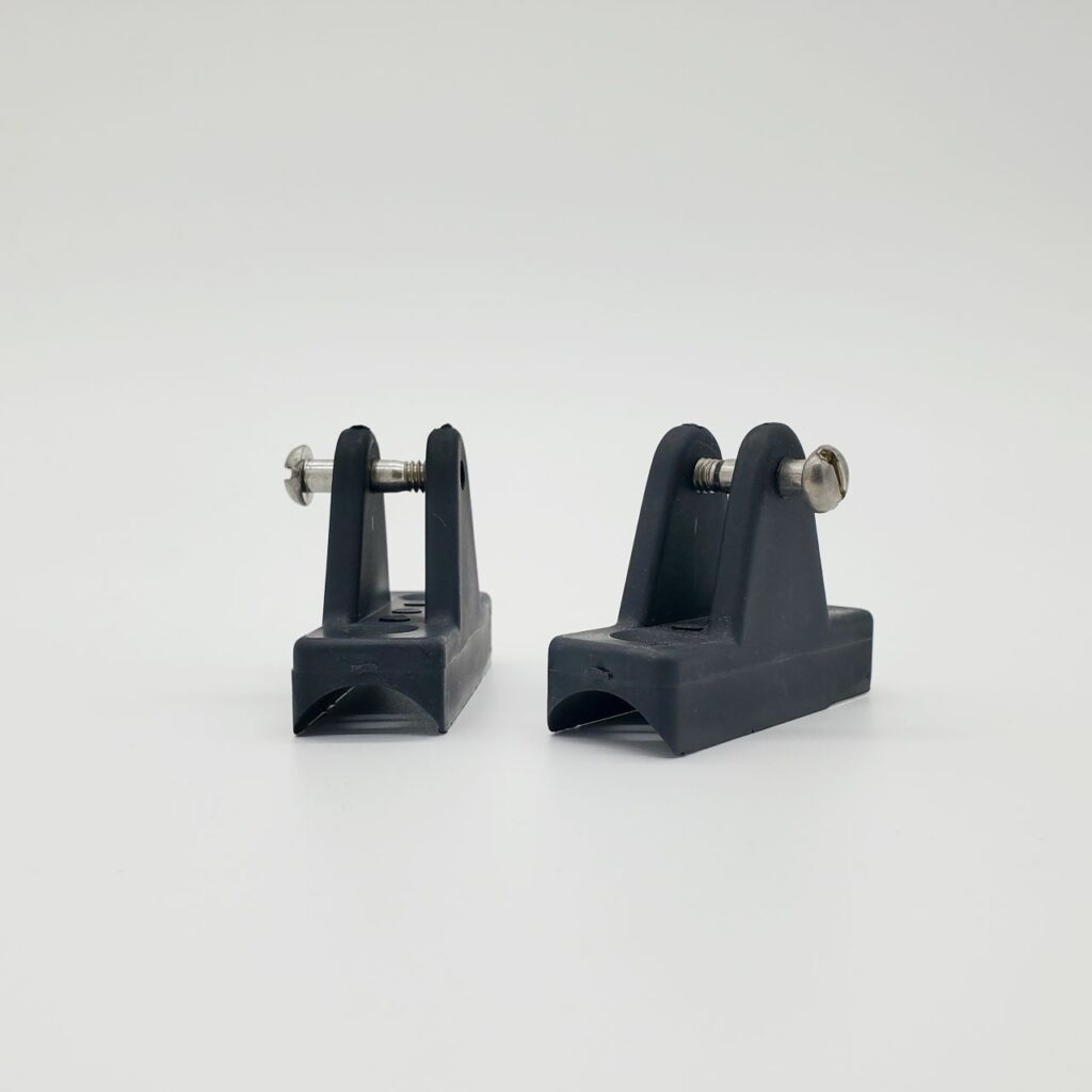 Black Nylon Concave Rail Hinge - B & H Upholstery